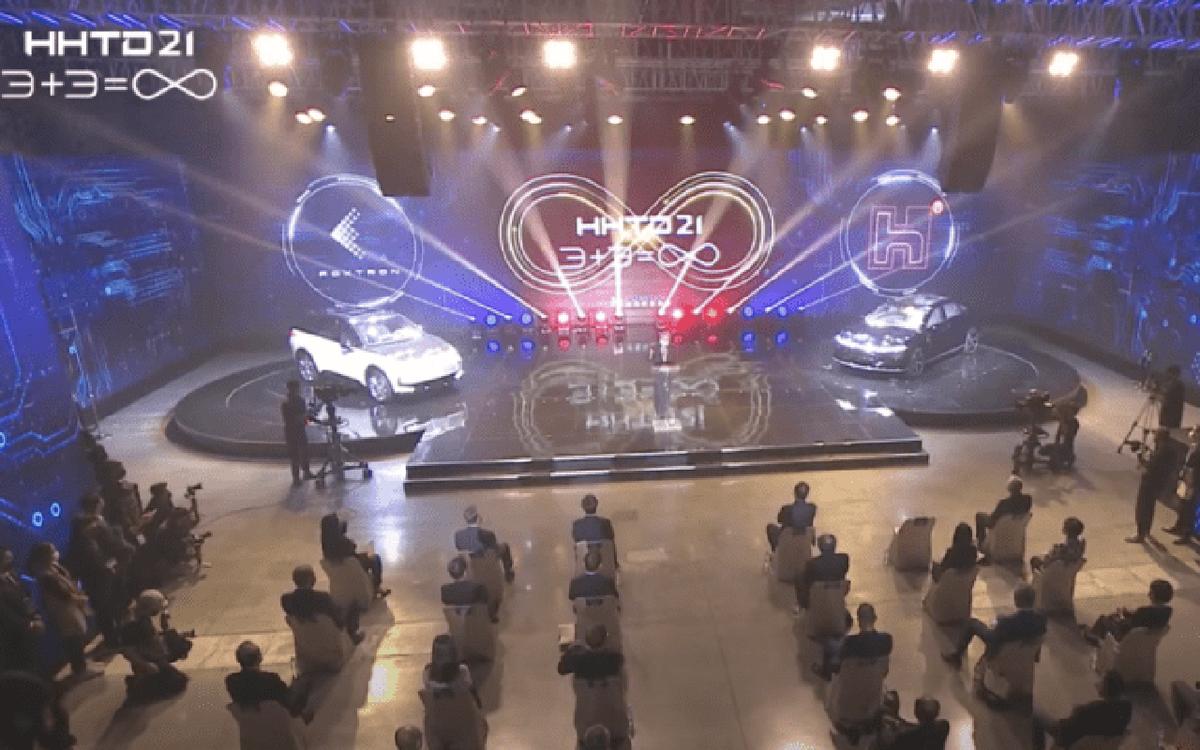 Foxconn has finally built a car!The first sedan named Model E, with a ...