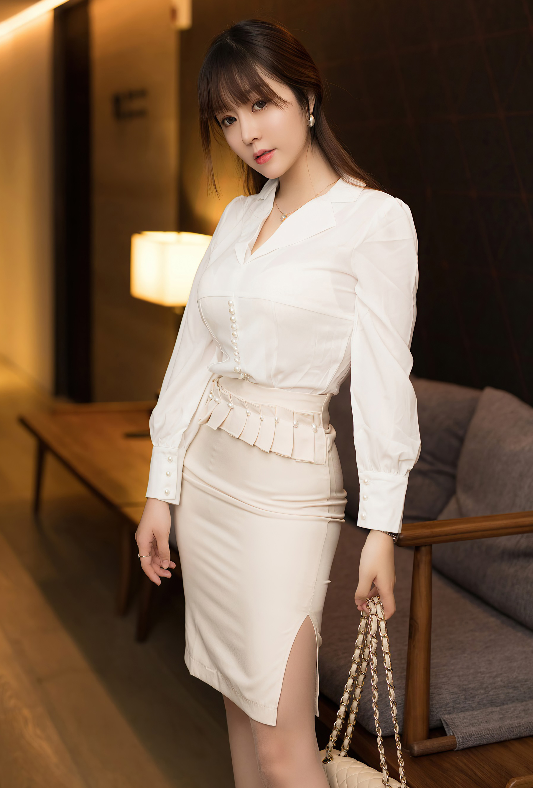 The elegant and beautiful goddess Wang Yuchun, pure and feminine - iNEWS