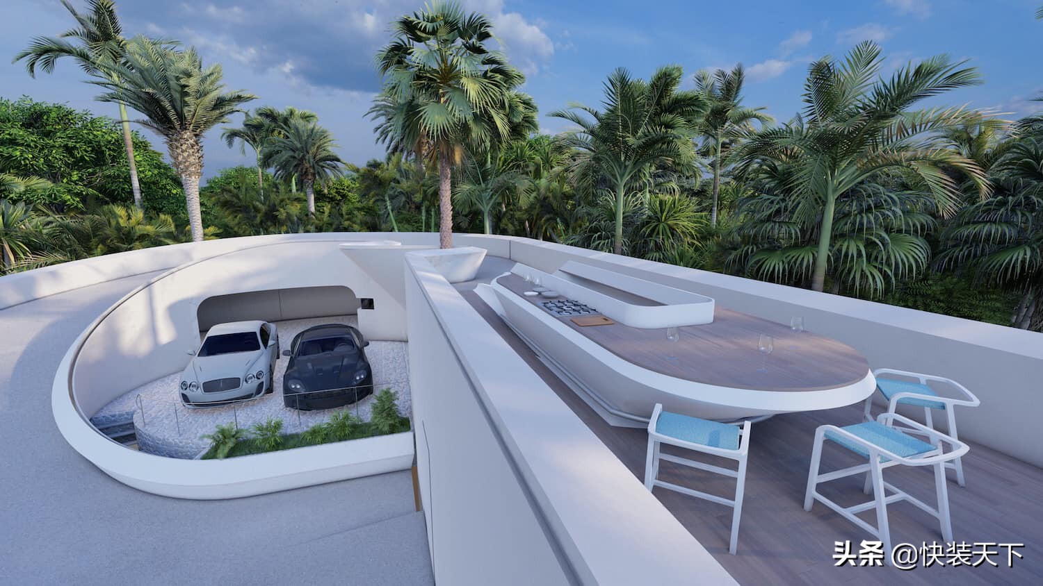 Looks like a Douyin symbol building: Tulum House creative building in ...