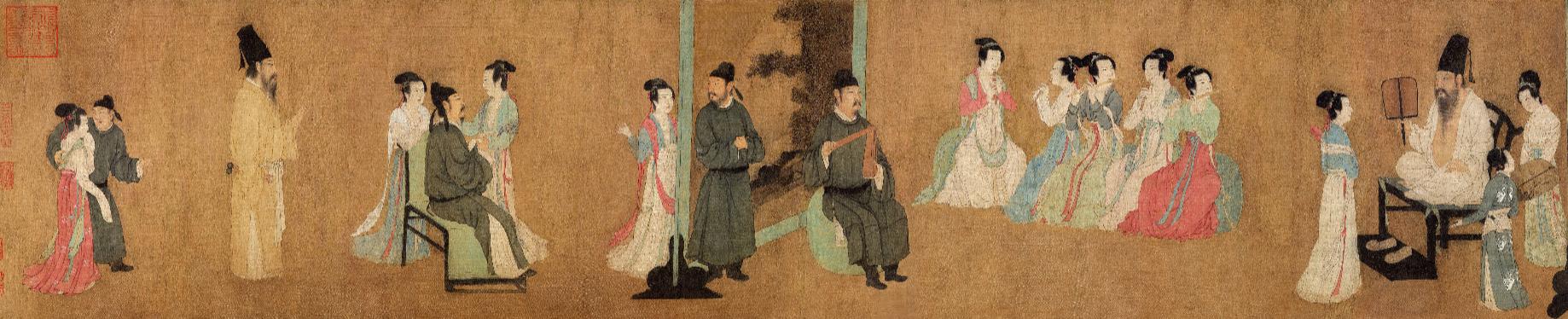 The Night Banquet of Han Xizai by Gu Hongzhong in Five Dynasties and ...
