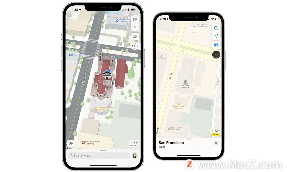 All new features of the iOS 15 Maps app: detailed information, AR ...