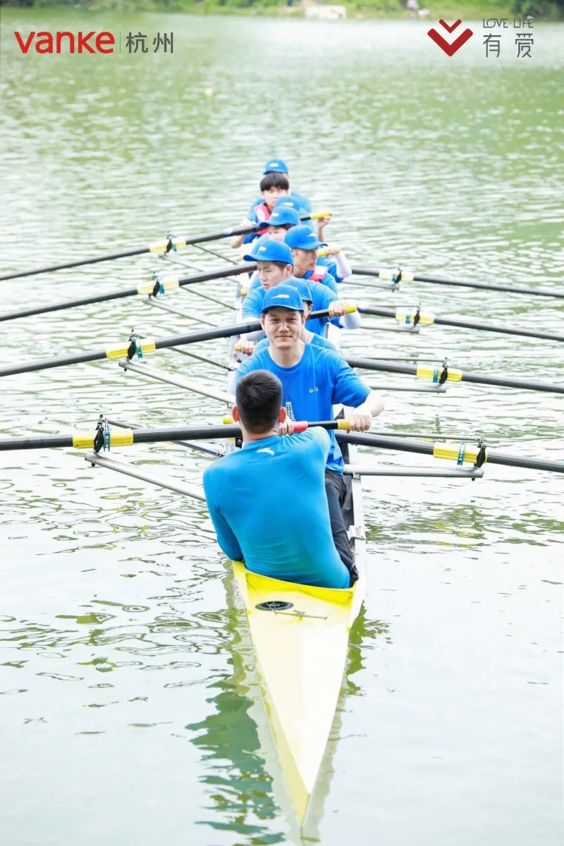 With love, fun boating!Vanke Hangzhou owner rowing team selection camp ...