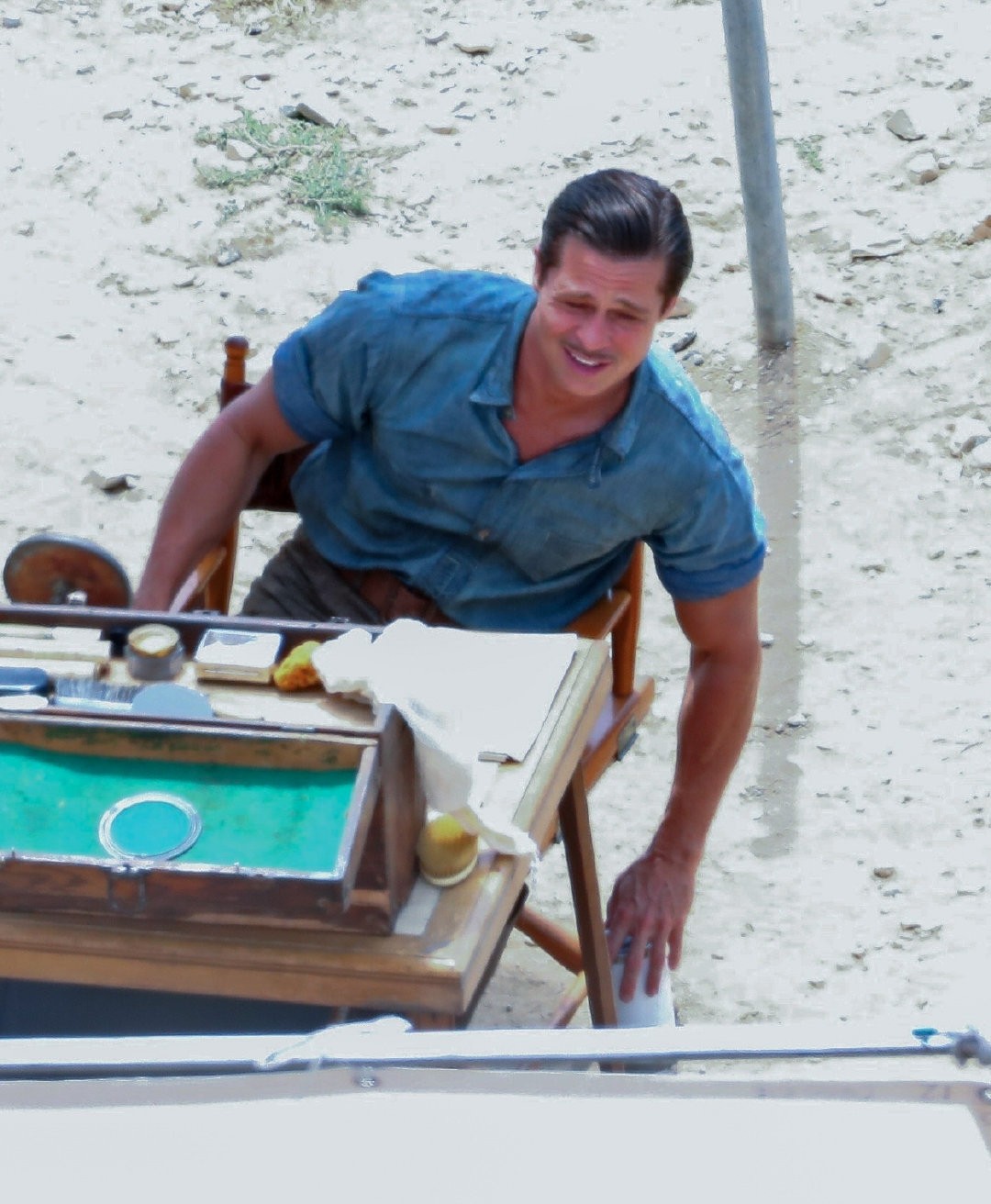 58-year-old Pete is undiminished!Show big muscles in a shirt, the new ...