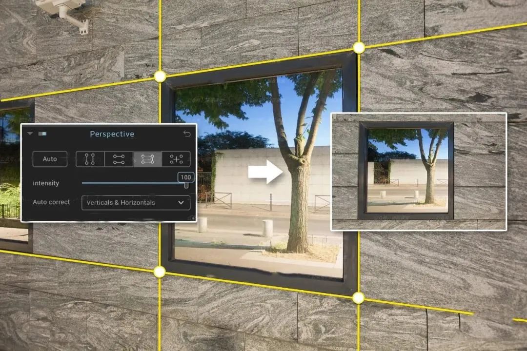 Use this one-key correction software for landscape and portrait later ...