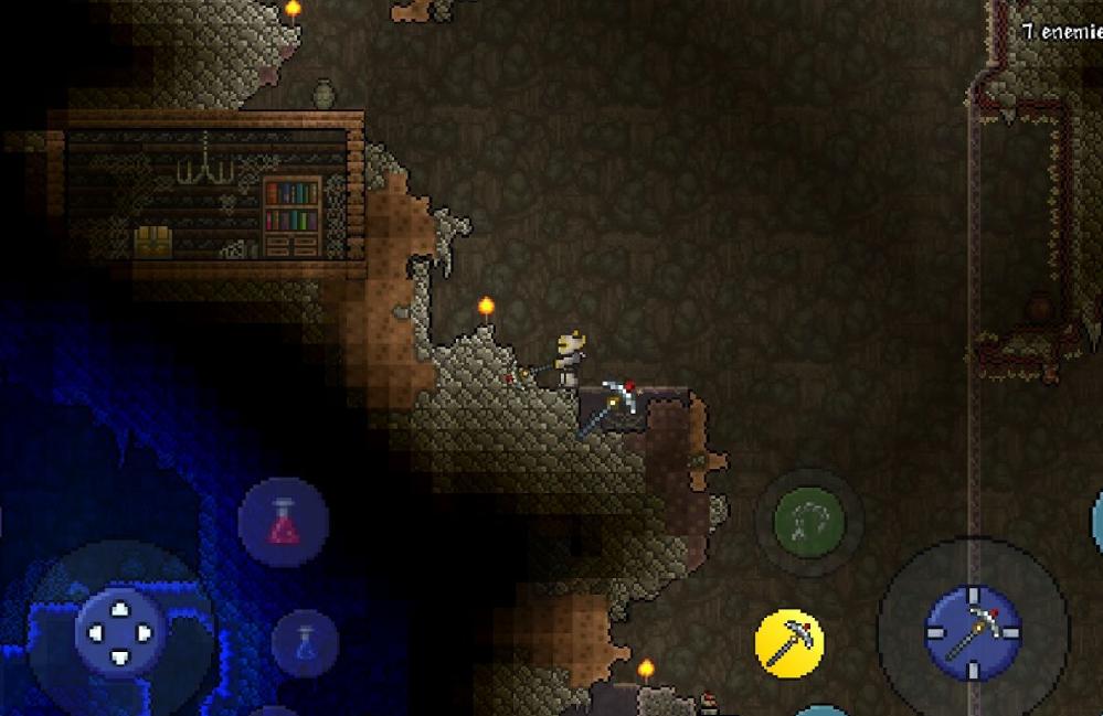Terraria Mobile Games: Anti-corrosion can be digging holes, or using ...