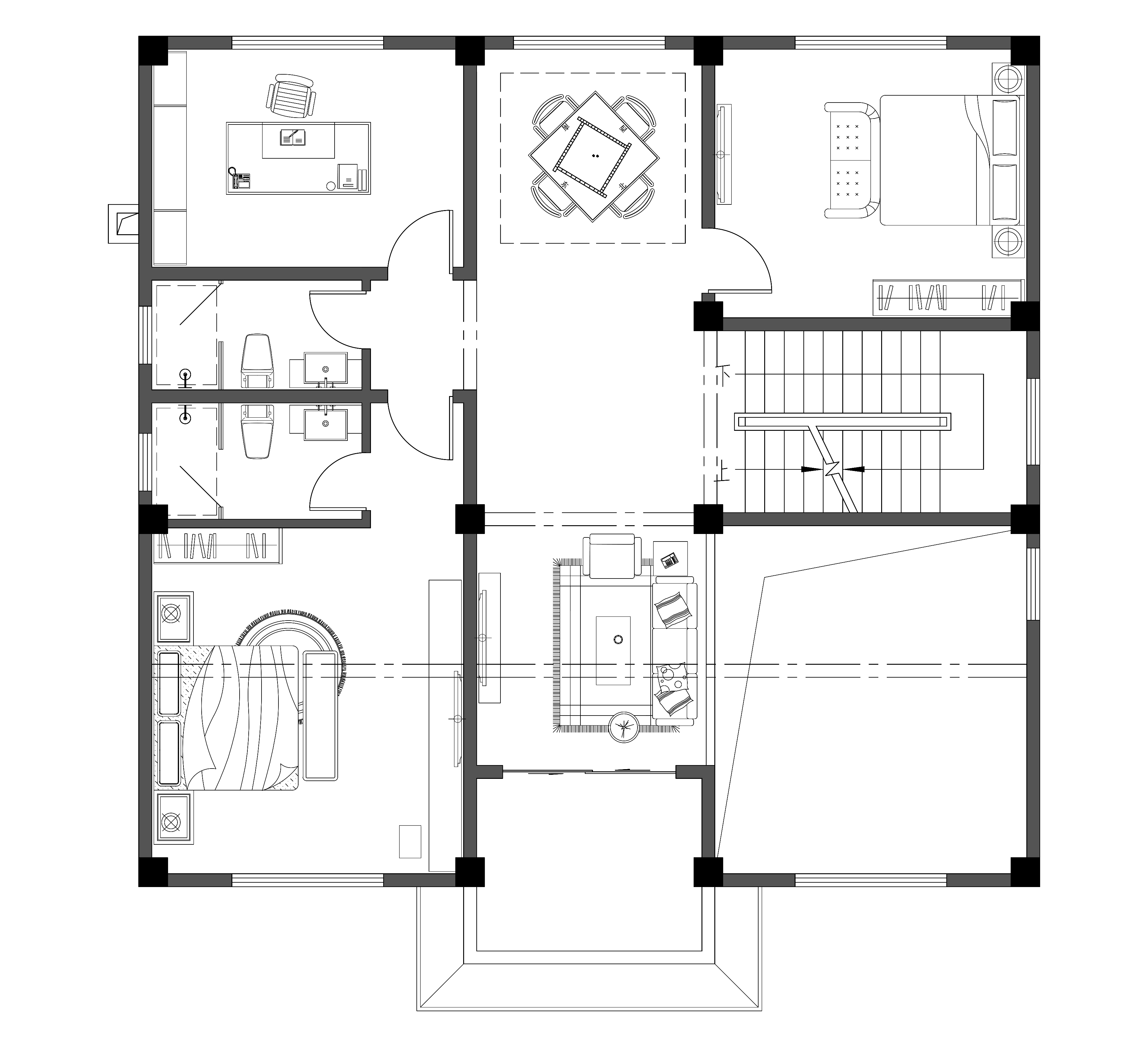 The new Chinese villa of 397 square meters, quiet and elegant without ...
