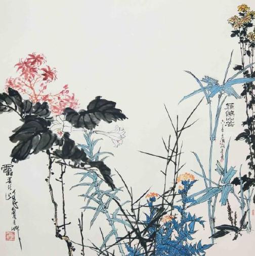 Pan Tianshou's "Yandang Mountain Flower" series of works are so ...