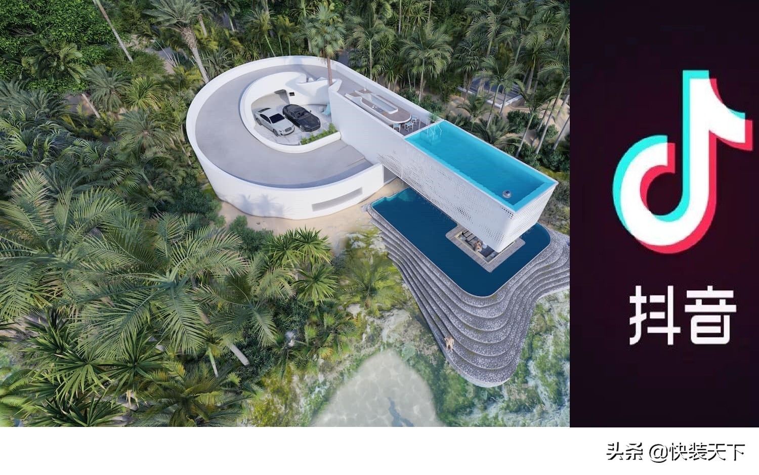 Looks like a Douyin symbol building: Tulum House creative building in ...