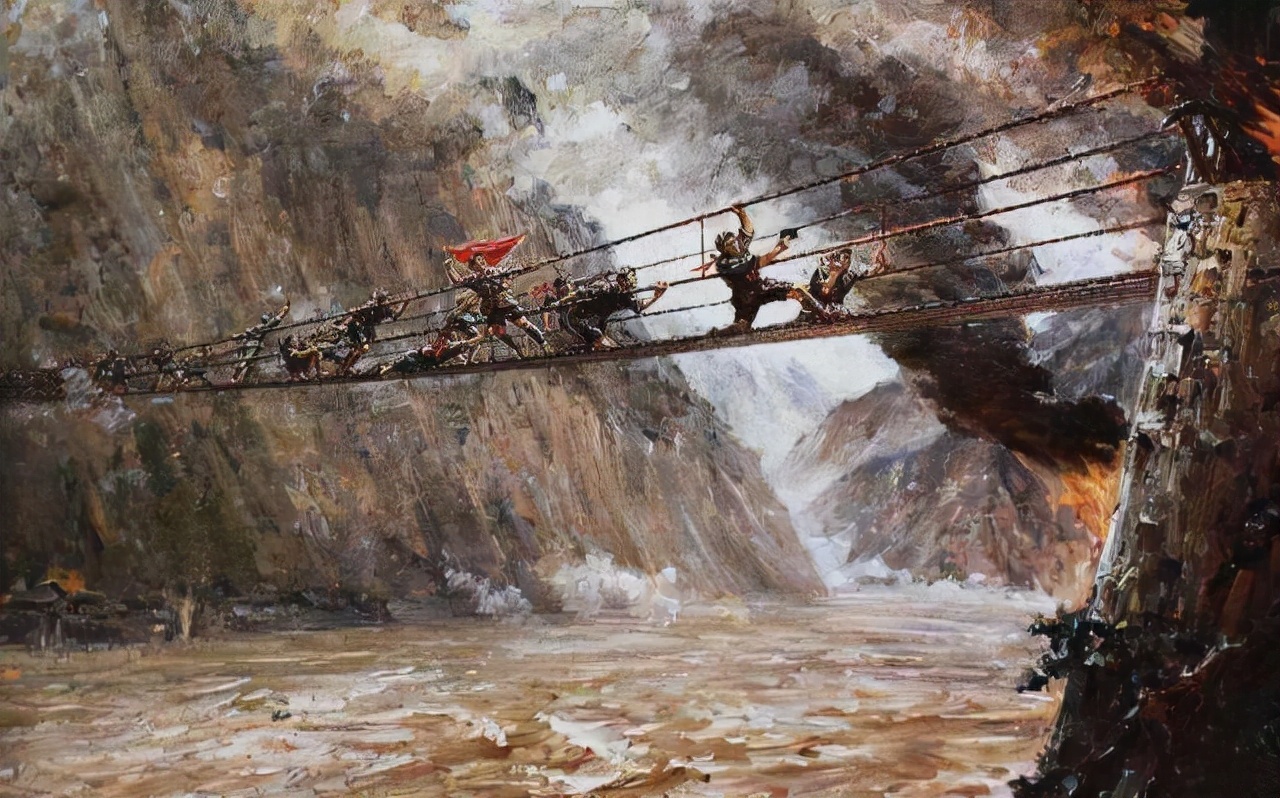 "Dadu Bridge Crossed the Tie Cable Cold" Why the enemy troops defending ...