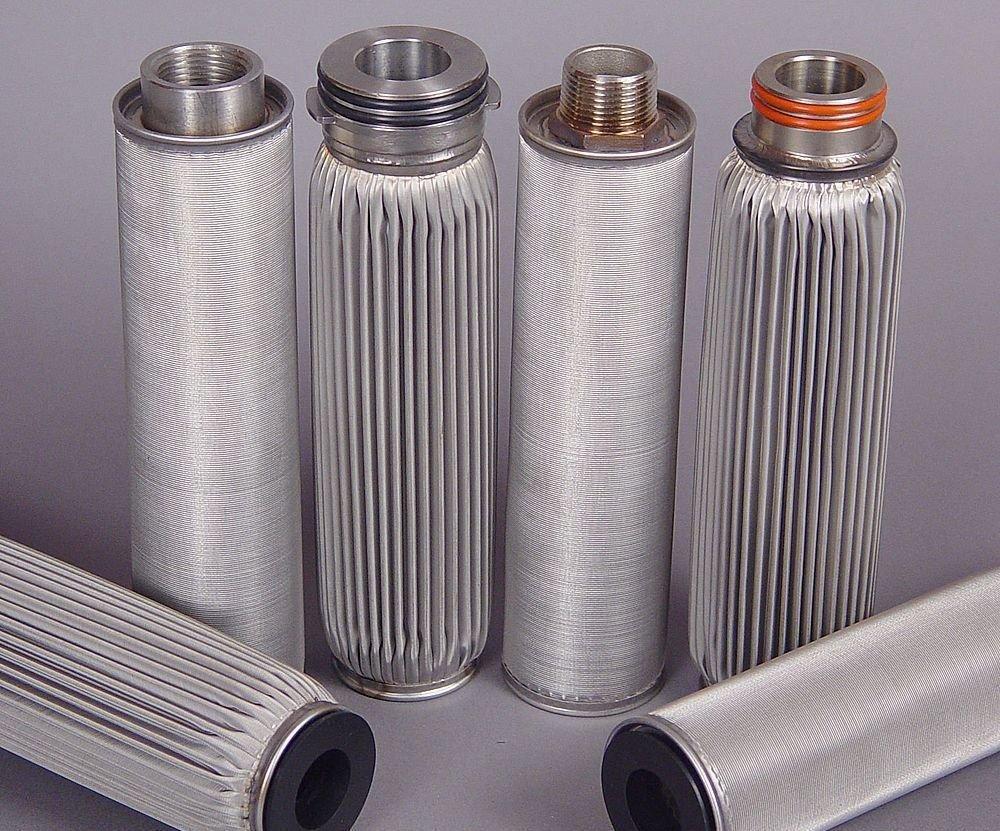 Stainless steel pleated filter element - iNEWS