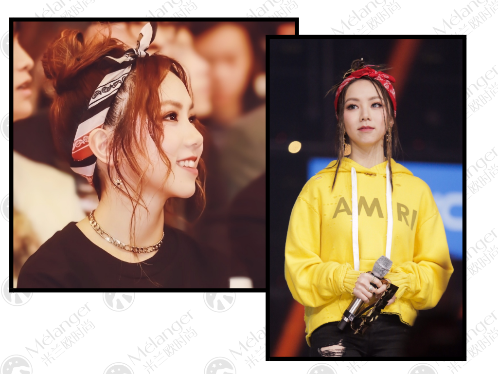 The wide hairbands Ouyang Nana and Song Yanfei are wearing are the ...