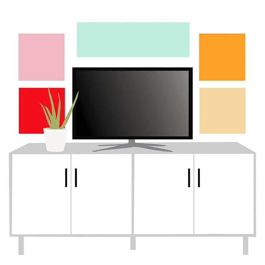 30 TV background wall designs, any one can make the living room 10 ...