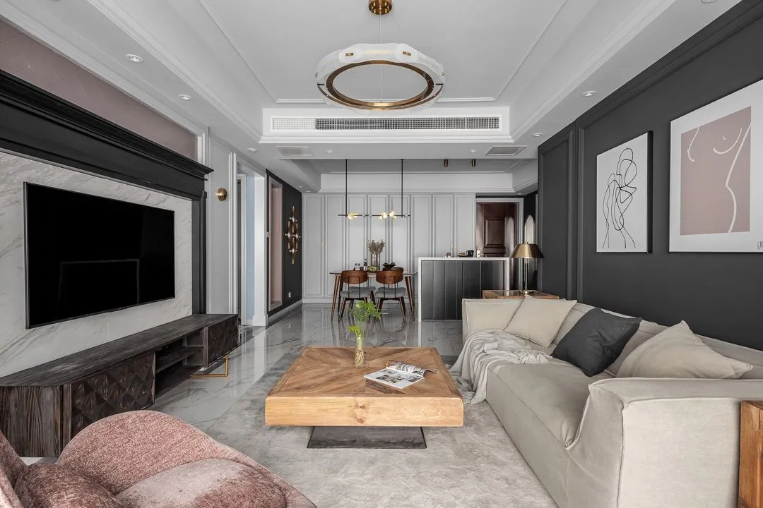 97 square meters mix and match a three-bedroom apartment, come to learn ...