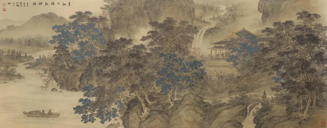 Lin Guangping's landscape works: Poetry, the world is slow, the ink ...