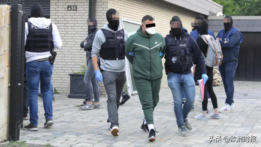 The German gang boss was raided in the early morning!Three feet in the ...