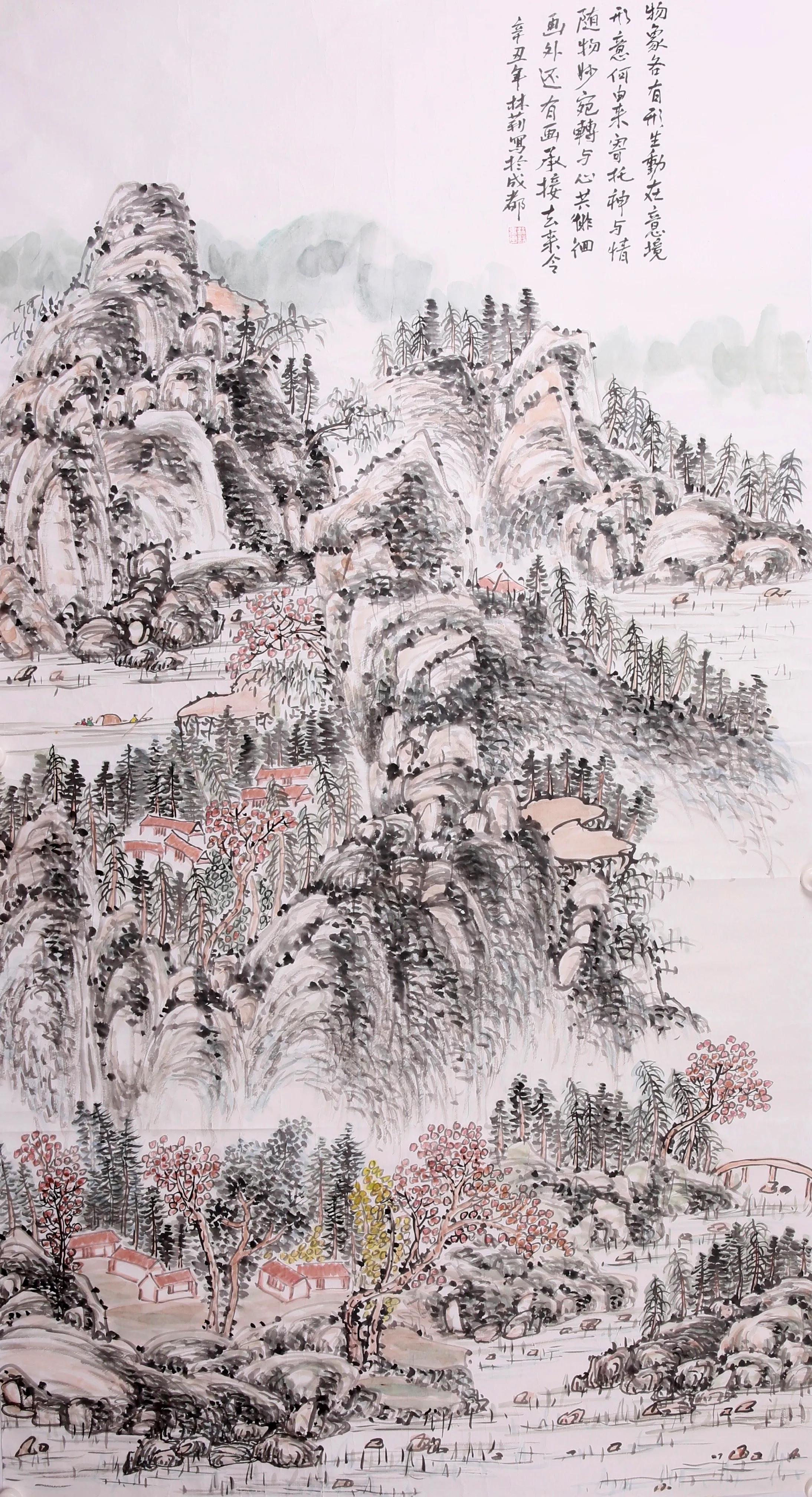 "De First Floor" Chinese famous ink painting Danqing special - iNEWS