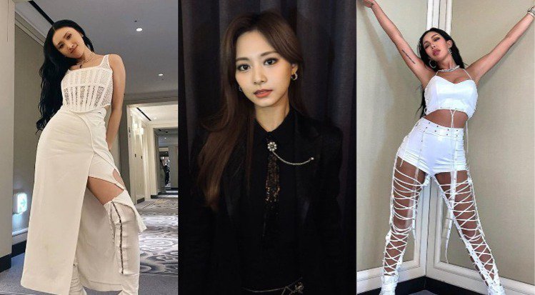 Red carpet fashion in 2020, Zhou Ziyu hot pants suit, Jessi deep V ...