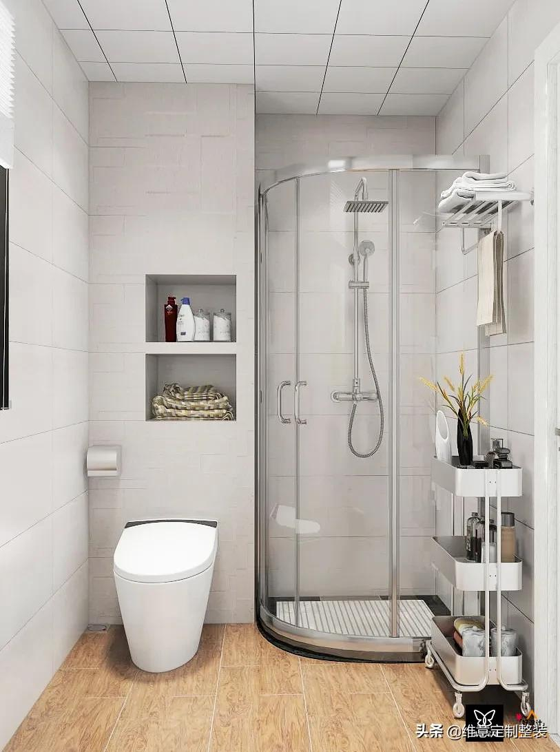 The 4m2 bathroom is so perfect, just copy it for the small apartment ...