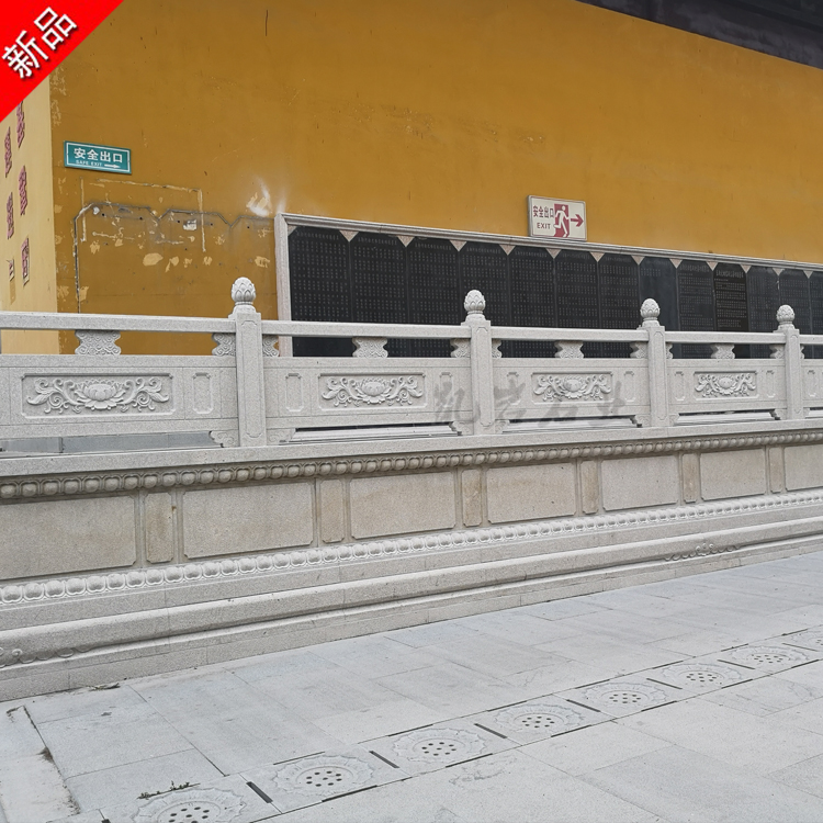 Chinese style stone railing garden stone railing carving - iNEWS