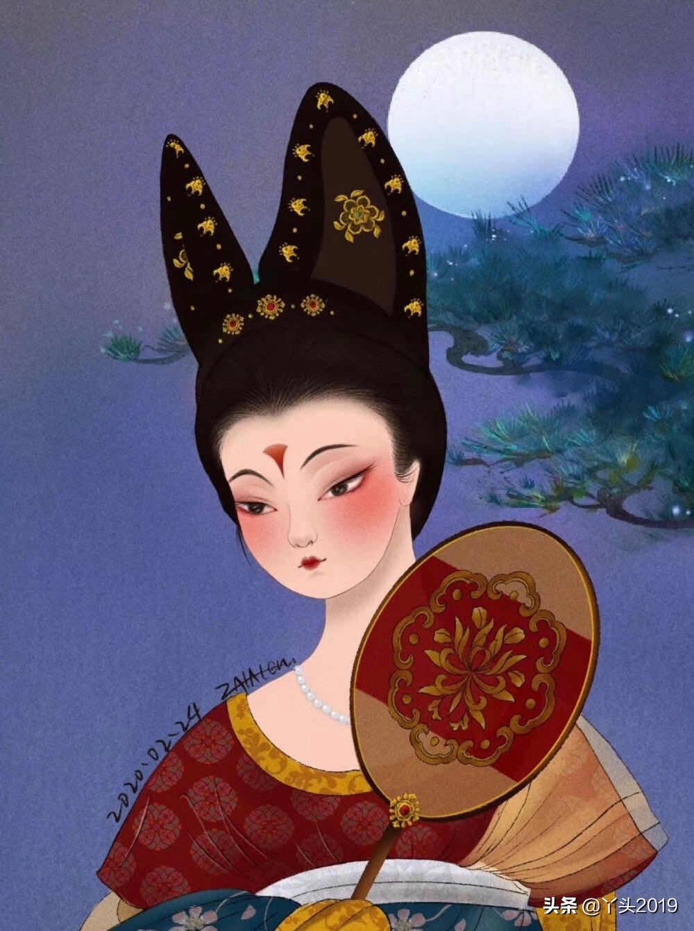 Walk into the Tang Dynasty and admire the makeup of the Tang woman who ...