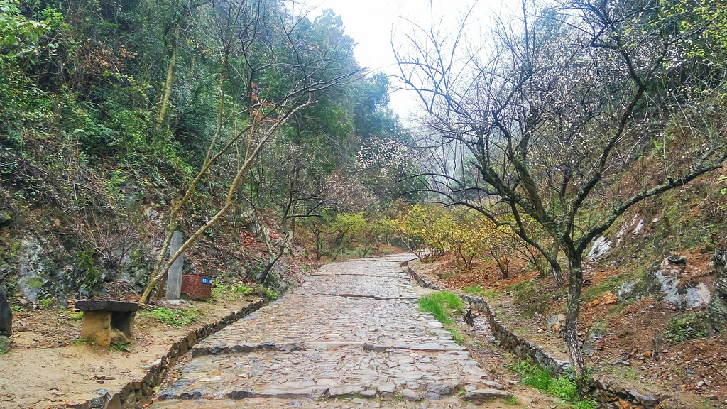 This is one of the best-preserved ancient post roads in China, leading ...