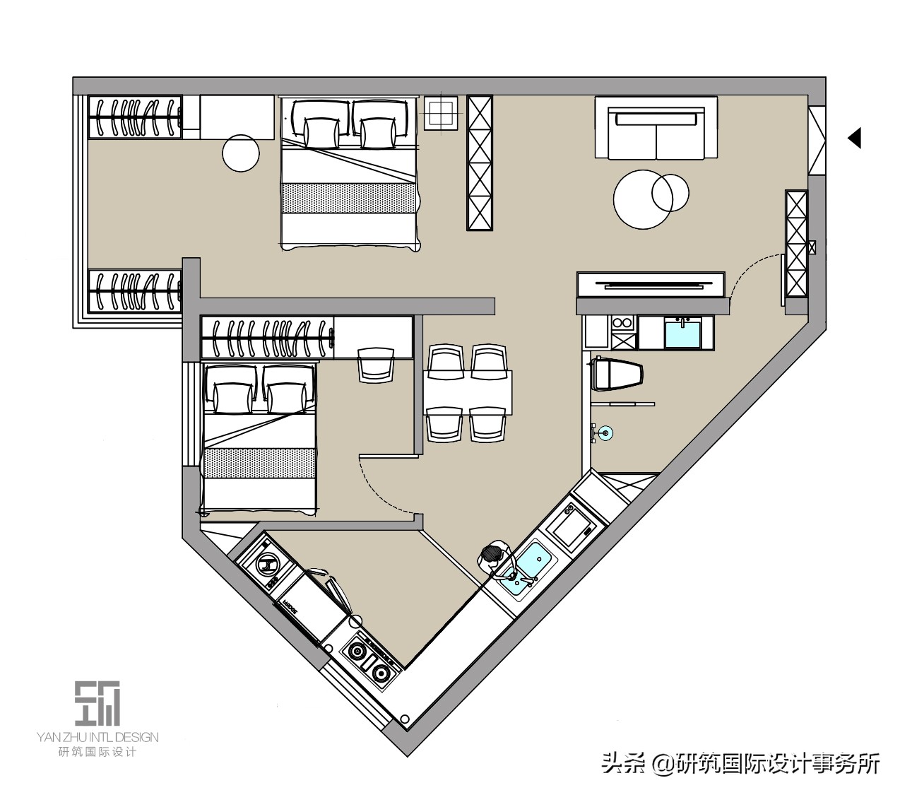50 square meters transformed into modern light luxury - iNEWS