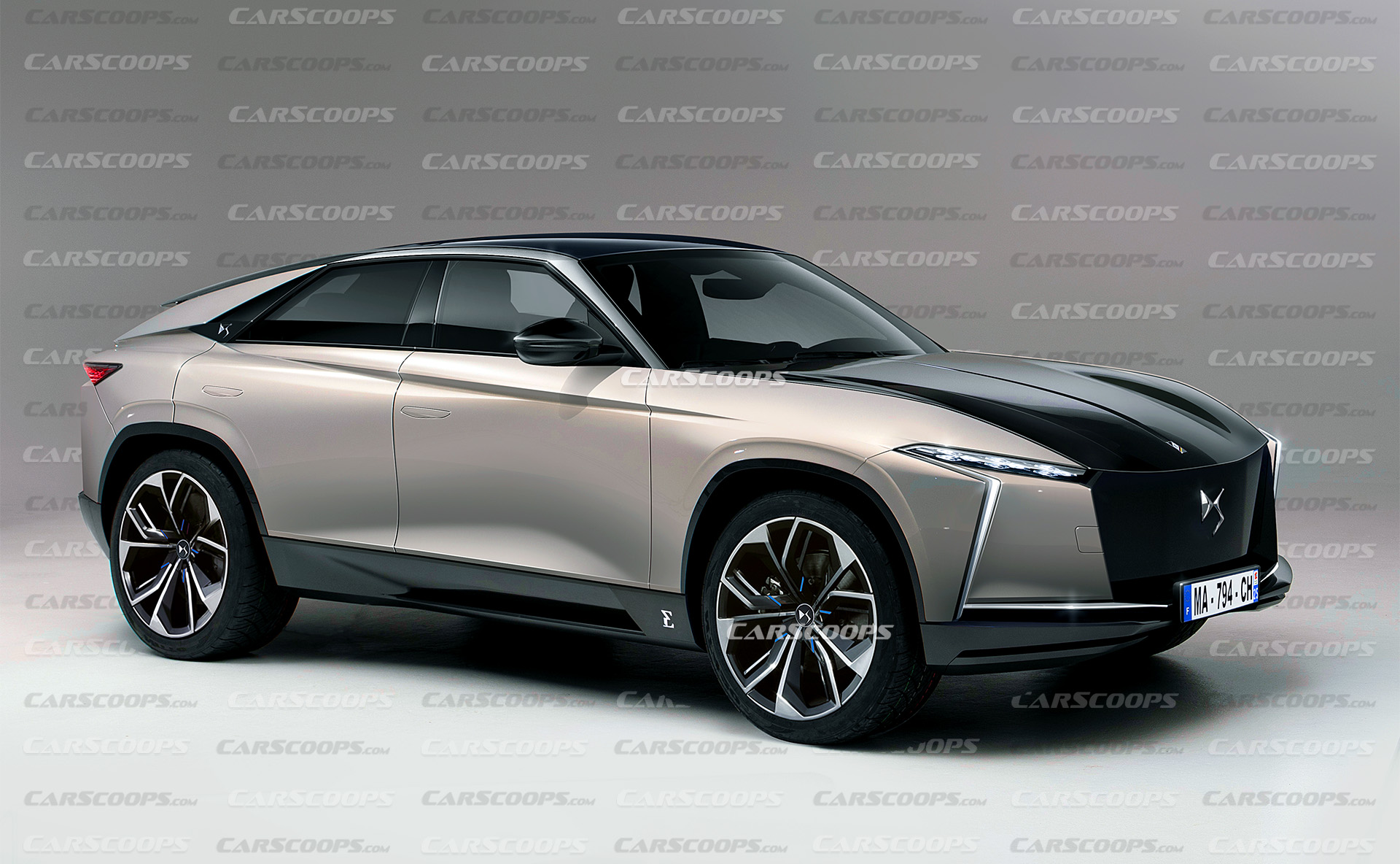 Renderings of the new DS 9 Crossback coupe SUV, which will compete with ...