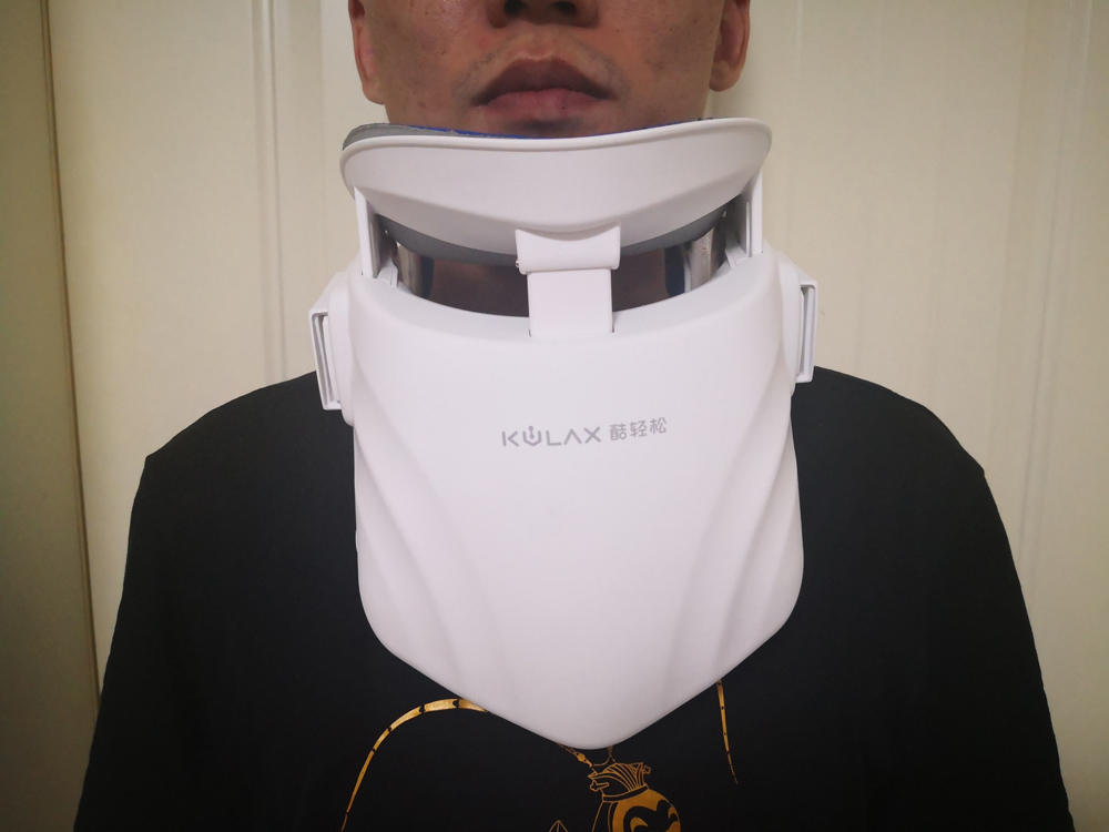 Cool relaxing neck fixer experience: two-pronged head lifting + hot ...