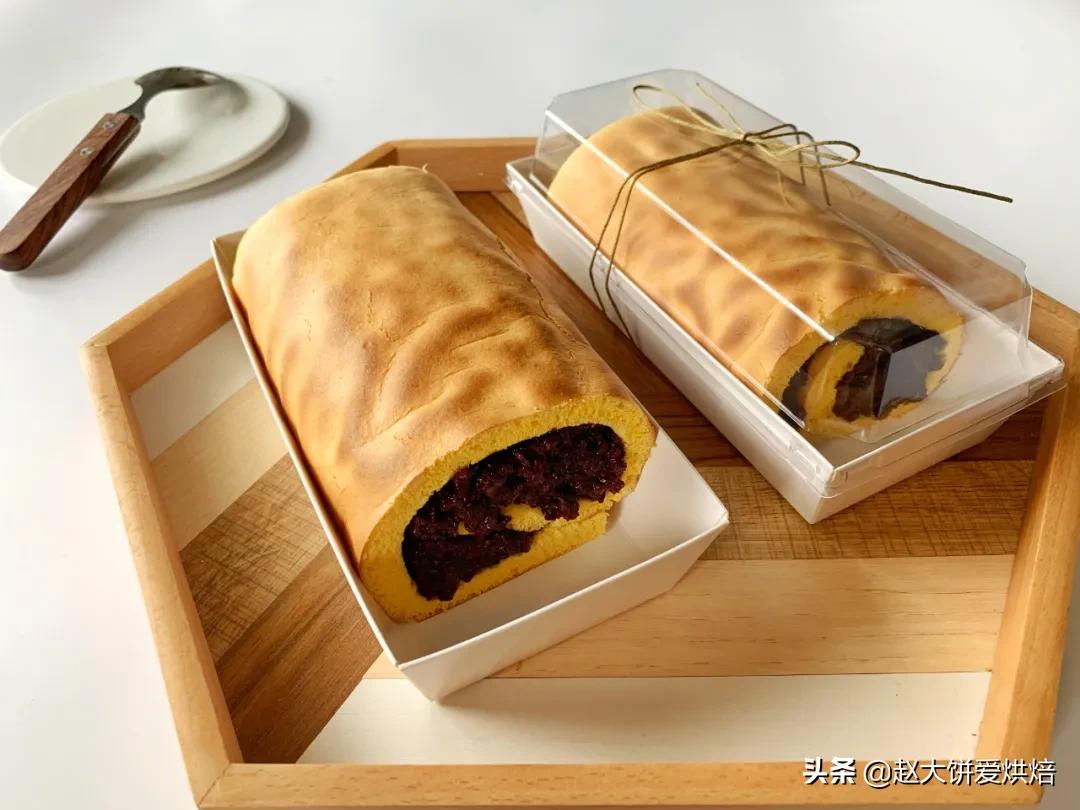 The new method of tiger skin rolls, soft glutinous purple rice, brushed ...