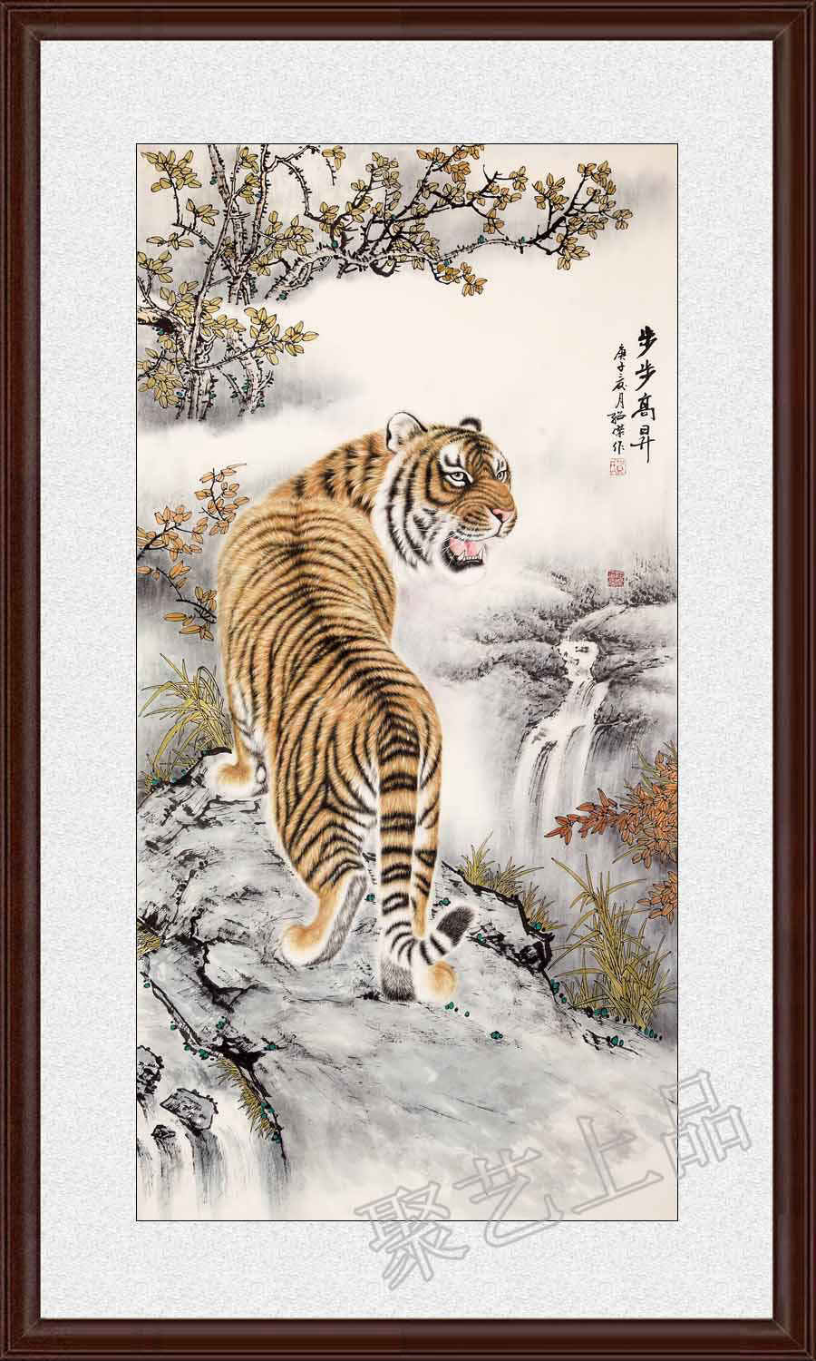 The tiger paintings of famous tiger artist He Shaojie are exquisite and ...