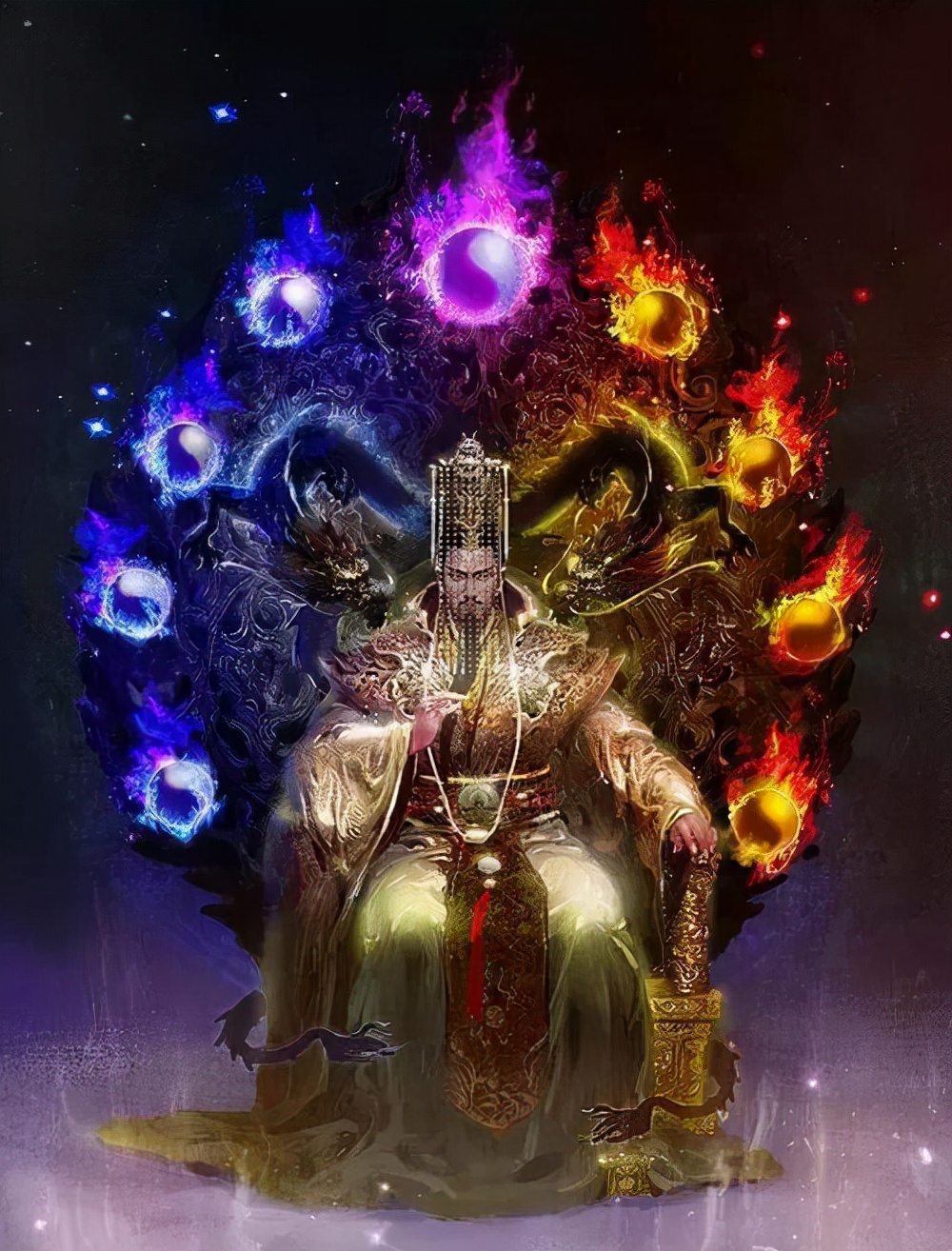 In Chinese mythology, the six gods who have the personality of creation ...