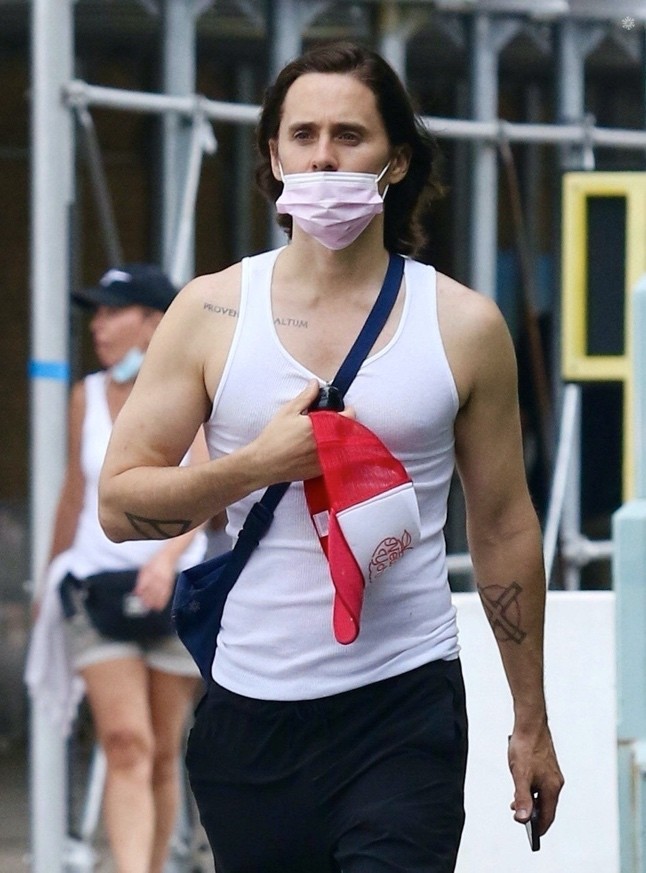 The 49-year-old Master Leto's new look hits the forest, and the white ...