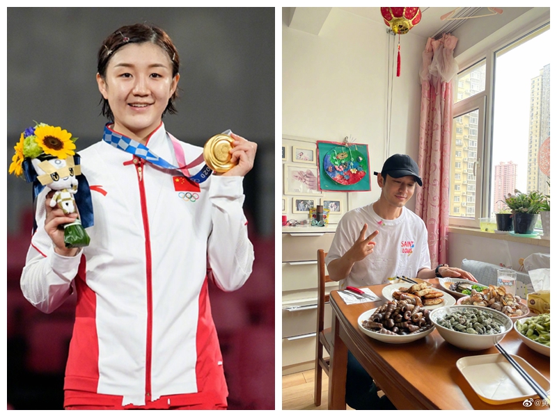 What a tacit understanding!After baby cheered for Chen Meng, Huang ...