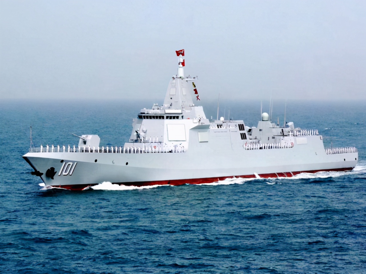 The 055 destroyer has appeared in Japan for the first time, Song ...