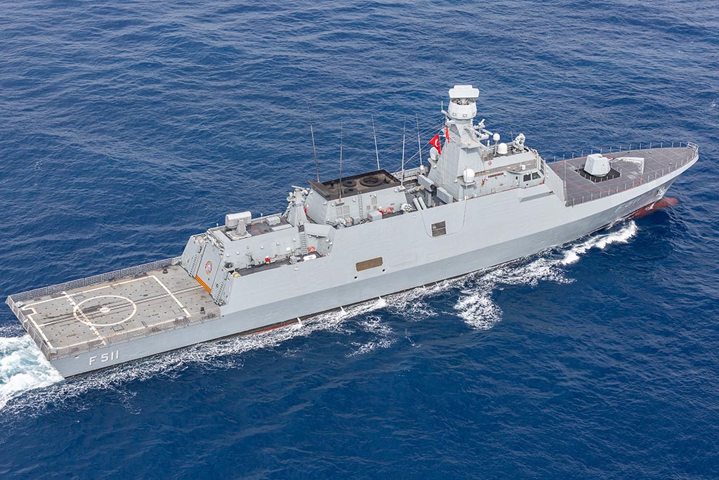 Littoral combat ship island-class frigate of the Ottoman Empire with ...