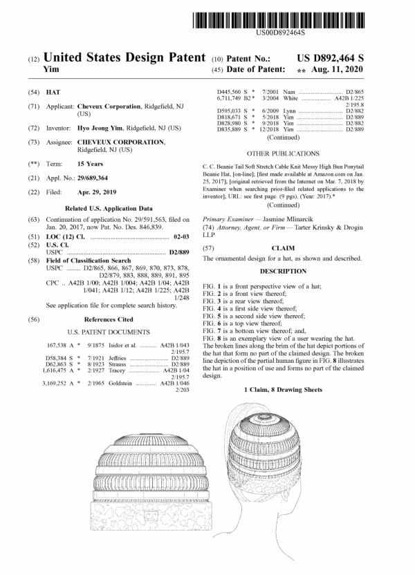 CC BEANIE: High-risk infringement brands of hats, especially patent ...