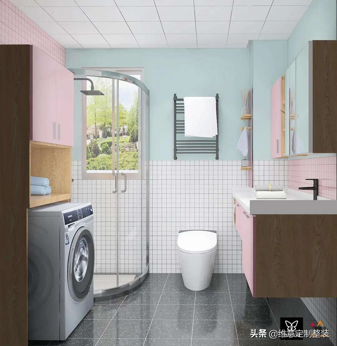 The 4m2 bathroom is so perfect, just copy it for the small apartment ...