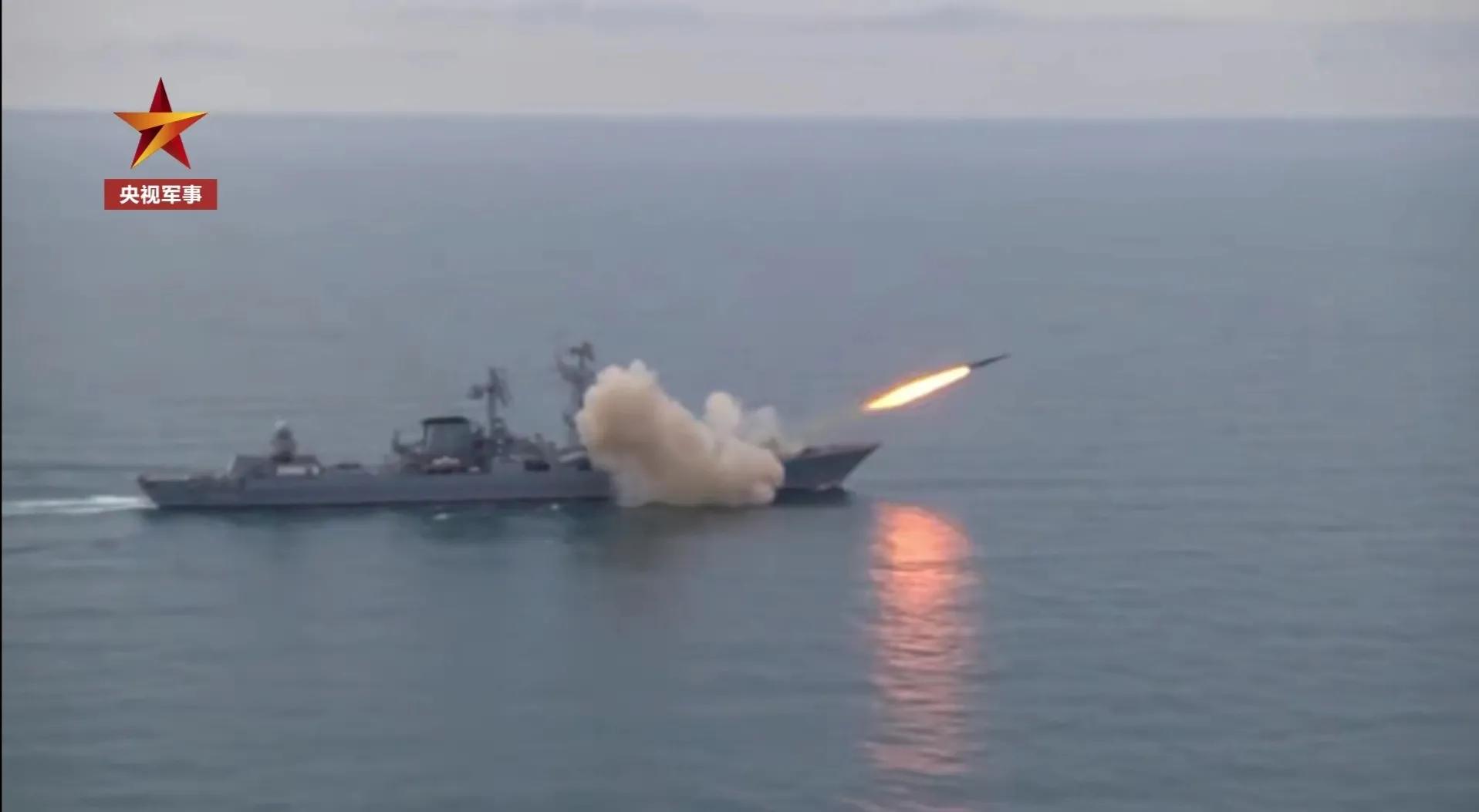 What was hit by a heavy anti-ship missile?The 10,000-ton target ship is ...