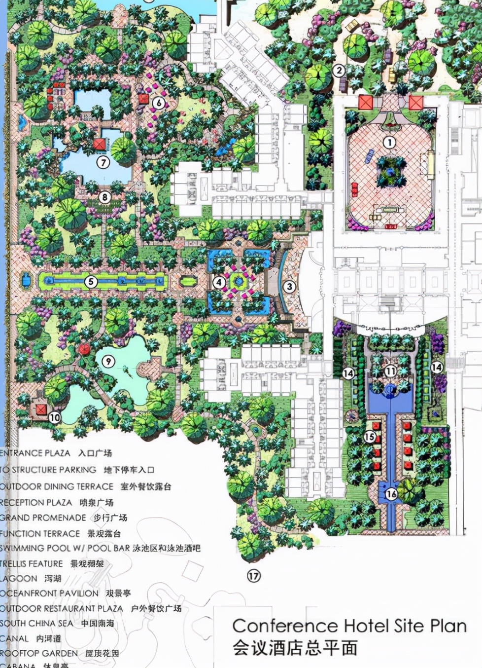 Complete the courtyard landscape design in one article, with 133 villa ...