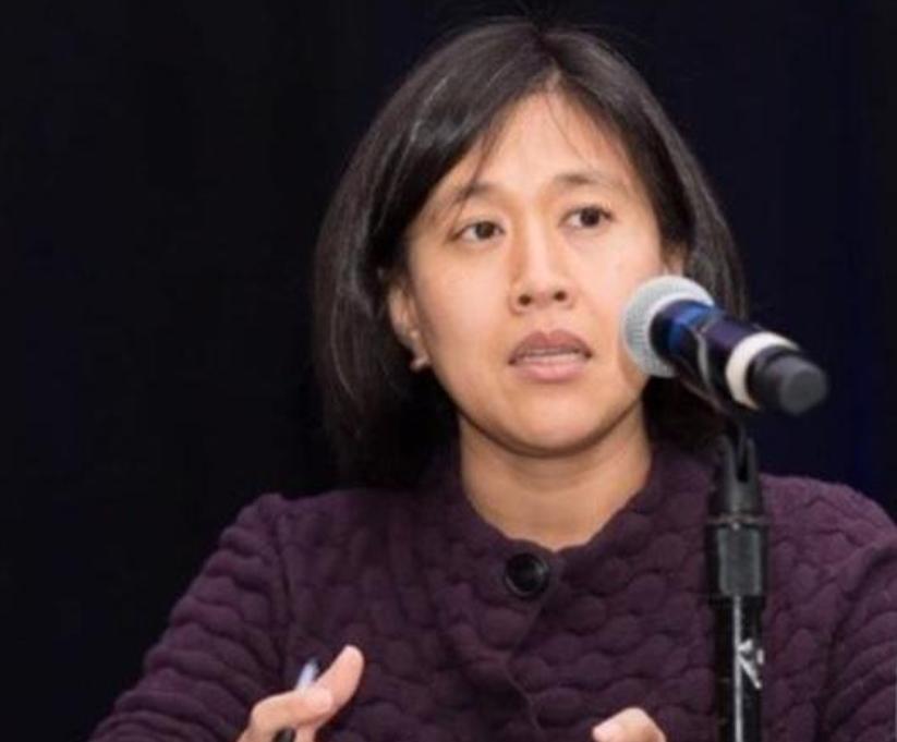Dai Qi, a female politician of Chinese descent, with a Chinese face ...