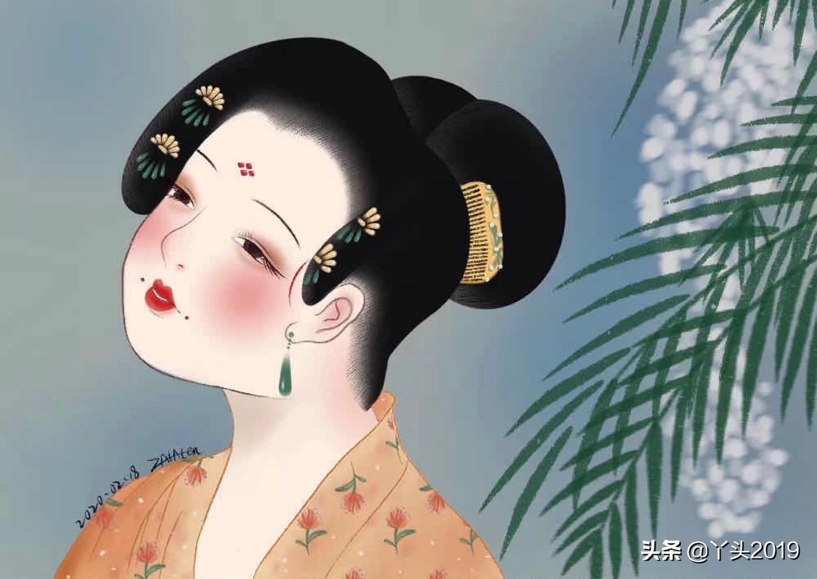 Walk into the Tang Dynasty and admire the makeup of the Tang woman who ...