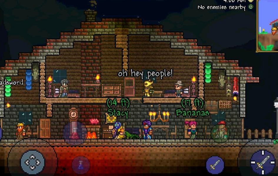 "Terraria Mobile Games": Either terrain solution, or multiple tunnels ...