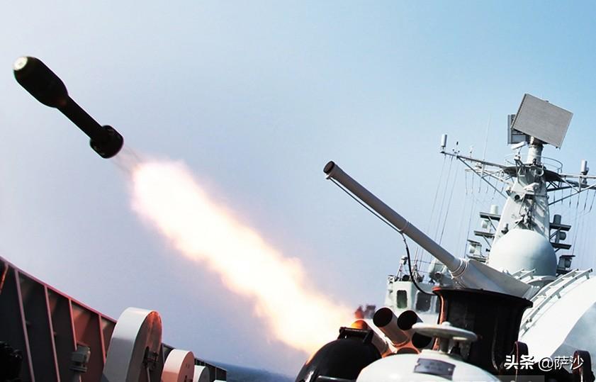 The Type 75 Rocket Depth Bomb of the PLA destroyer's anti-submarine ...