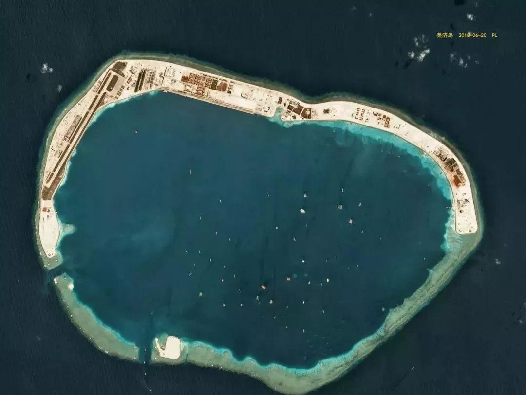 Why is the remaining part of Subi Reef and Mischief Reef left unfilled ...