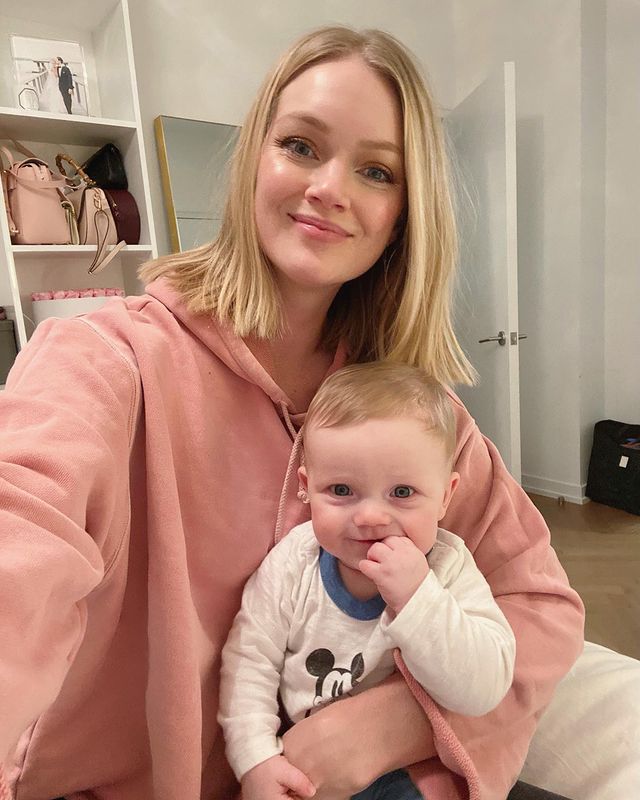 Victoria's Secret Angel Lindsay Ellison: Holding a baby and taking ...