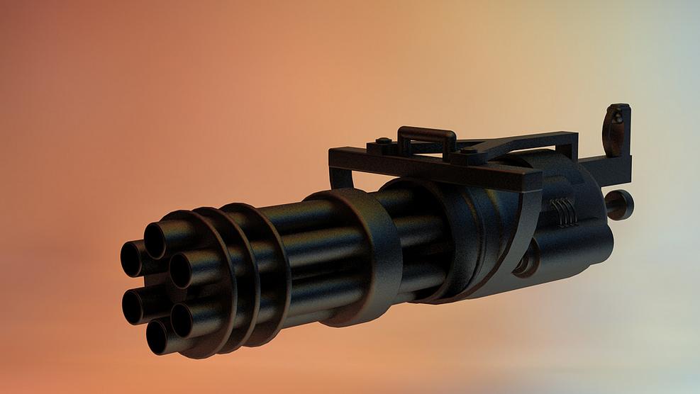 The improved Gatling can shoot more than 7000 rounds per minute and can ...