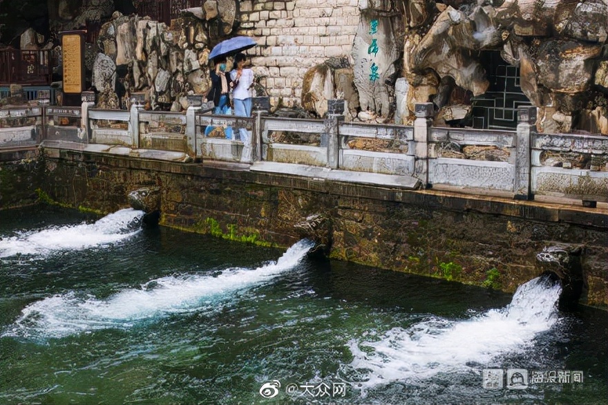 The water level of Jinan Black Tiger Spring hits a new high this year ...