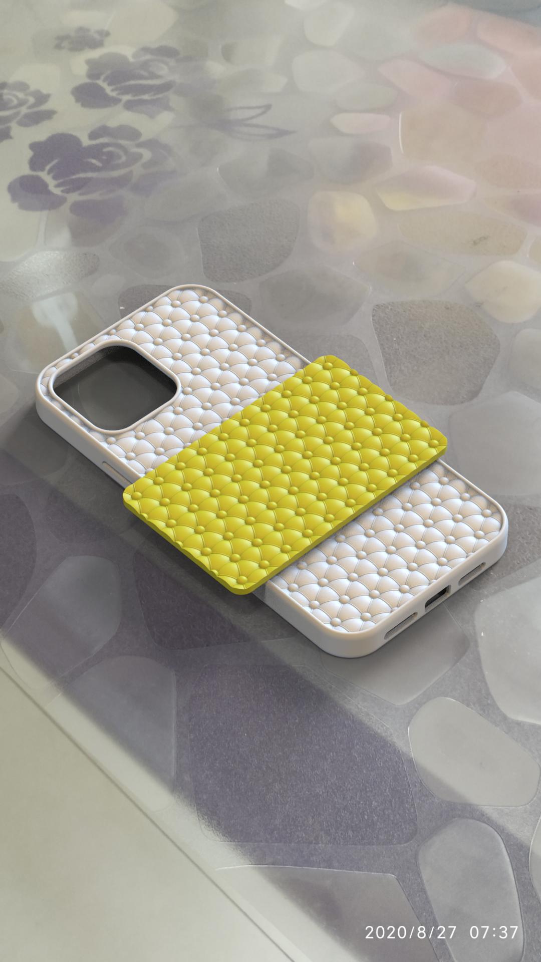Texture pattern of iPhone 13 mobile phone shell drawn with SolidWorks ...