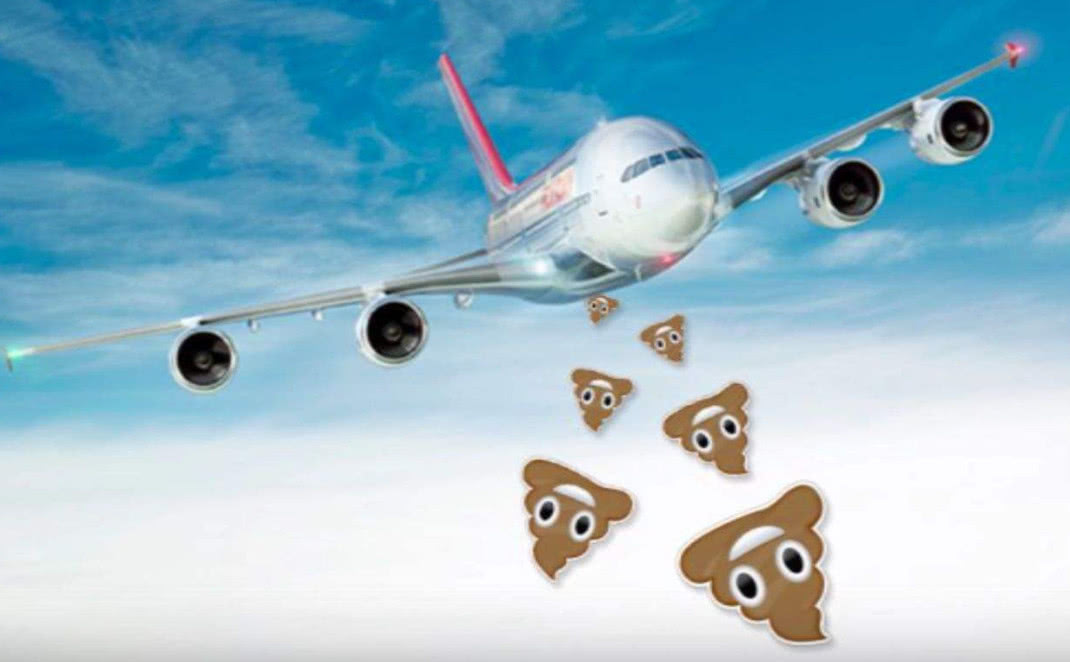 How to deal with excrement on airplanes?Is it really a direct "airdrop ...