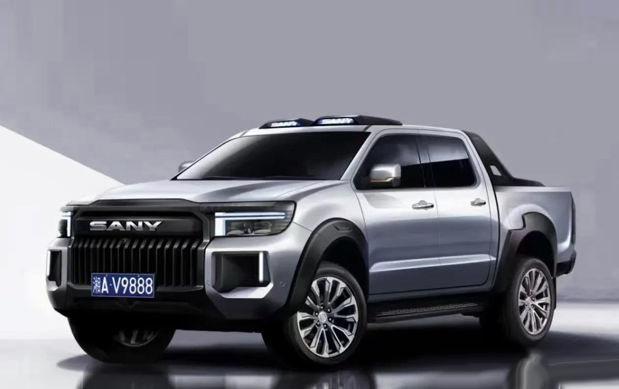 Not only did you build a heavy truck but also a pickup truck? Sany ...